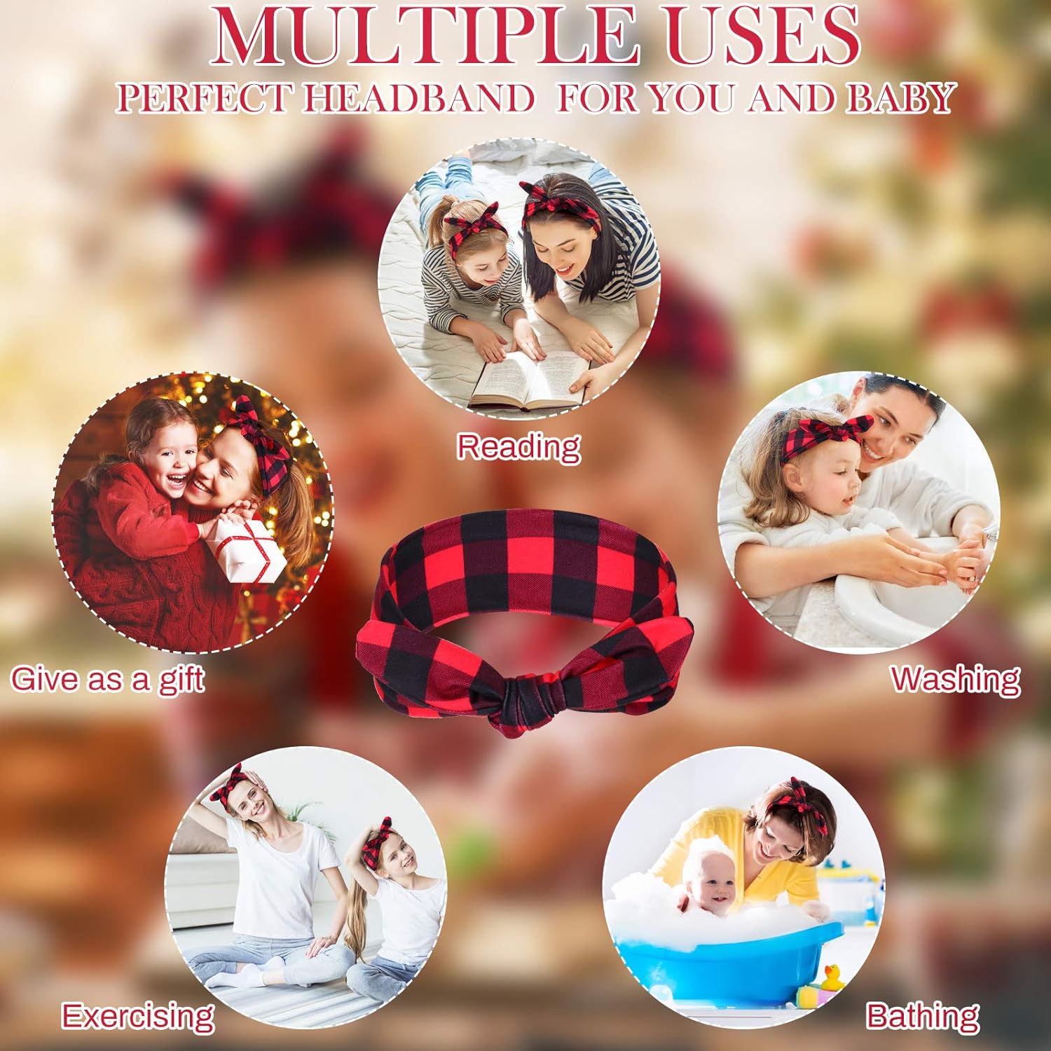 Set 2 bentite par, Sunmostar, Panza, Rosu/Negru - eMAG.ro