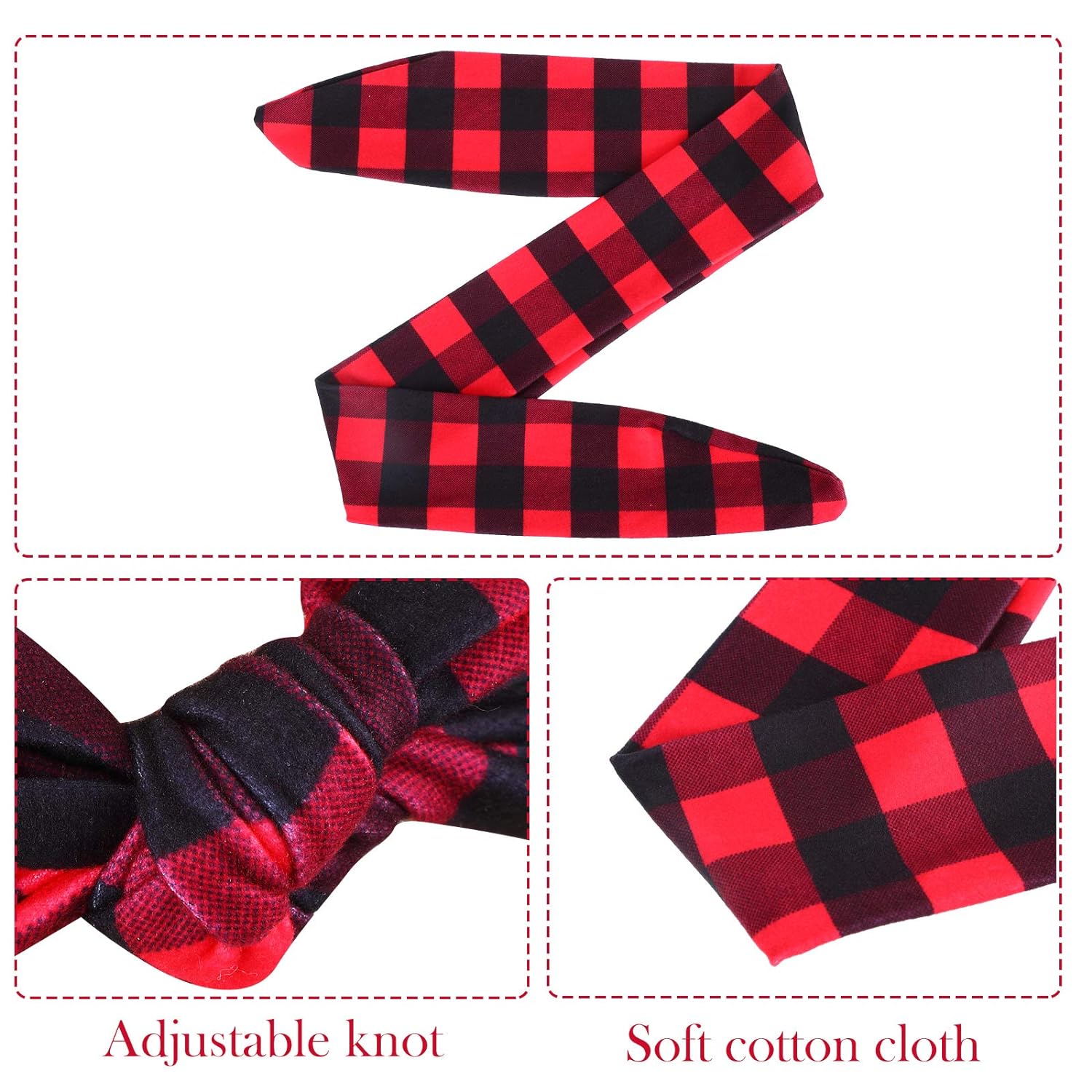 Set 2 bentite par, Sunmostar, Panza, Rosu/Negru - eMAG.ro