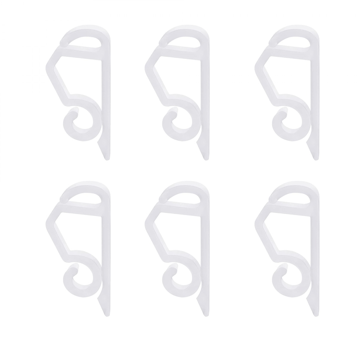 Set 100 cleme instalatie de Craciun, Sunmostar, Plastic, Alb - eMAG.ro