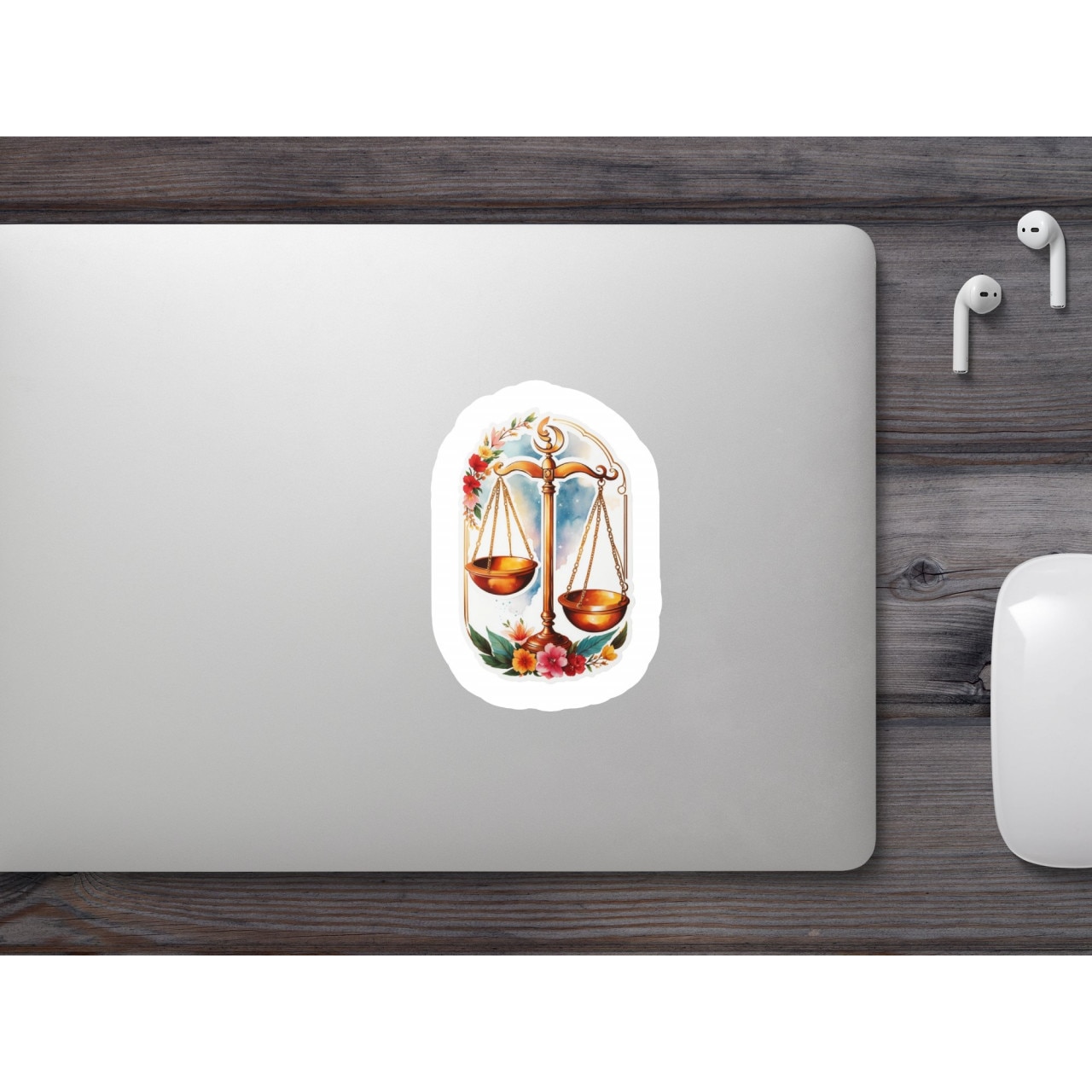 Set 3 bucati, Sticker decorativ, Balanta cu talere simbol zodia balanta ...