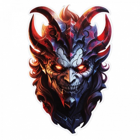 Комплект от 3 части, Декоративен стикер, Valac Demon, Водоустойчив ...