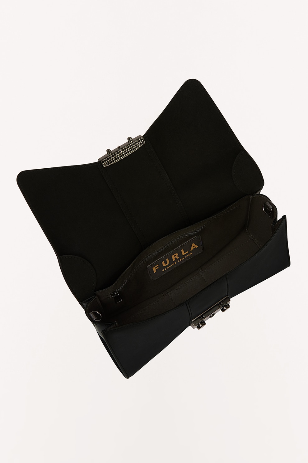 Furla, Кожена чанта Metropolis, Черен - eMAG.bg