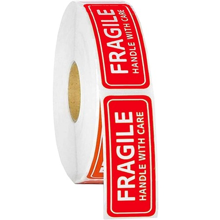 Autocolante de avertizare, SUnmostar, 500 buc, Rosu - eMAG.ro