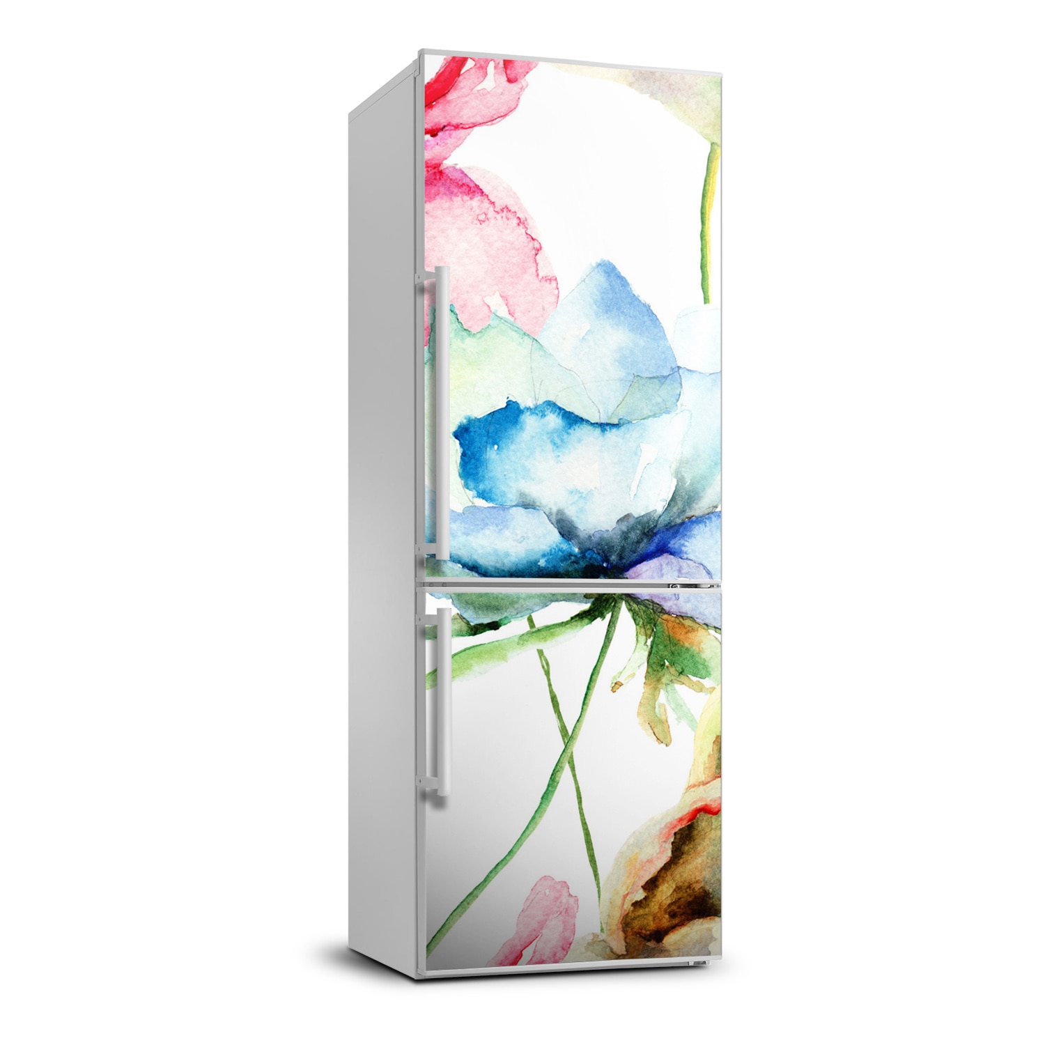 Stickere decorative, Tulup, pentru frigider, maki, Albastru, 70 cm x ...