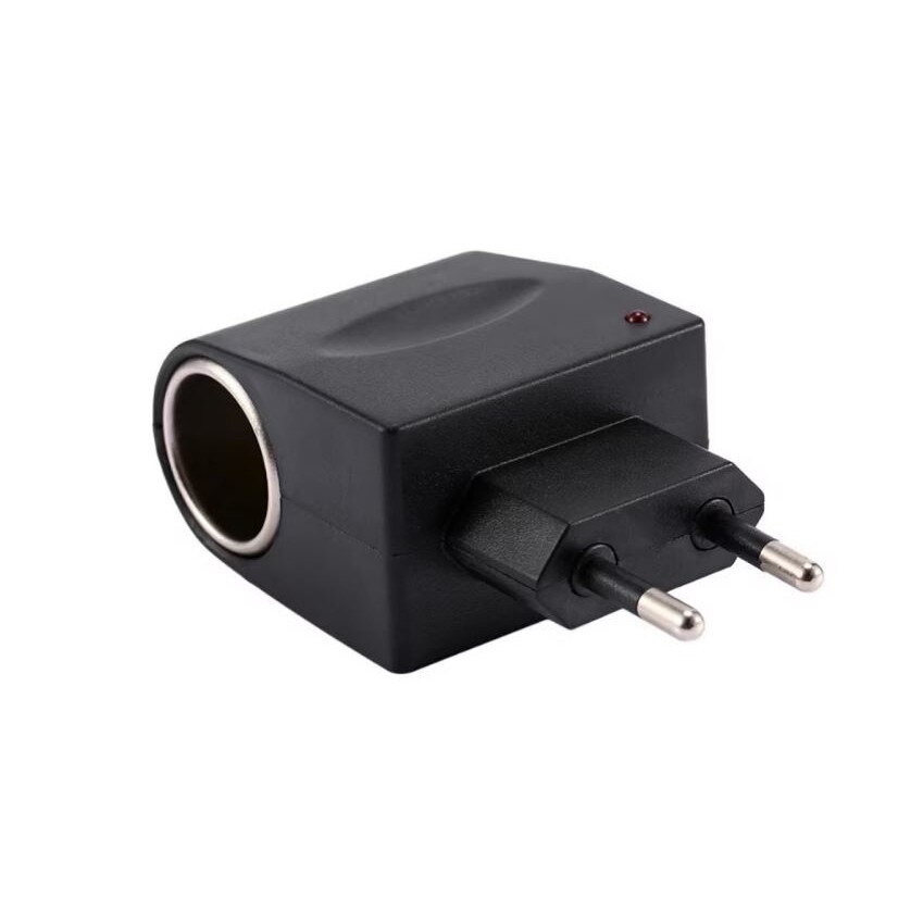 Adaptor incarcator auto 220V->12V, indicator de functionare, cu priza ...