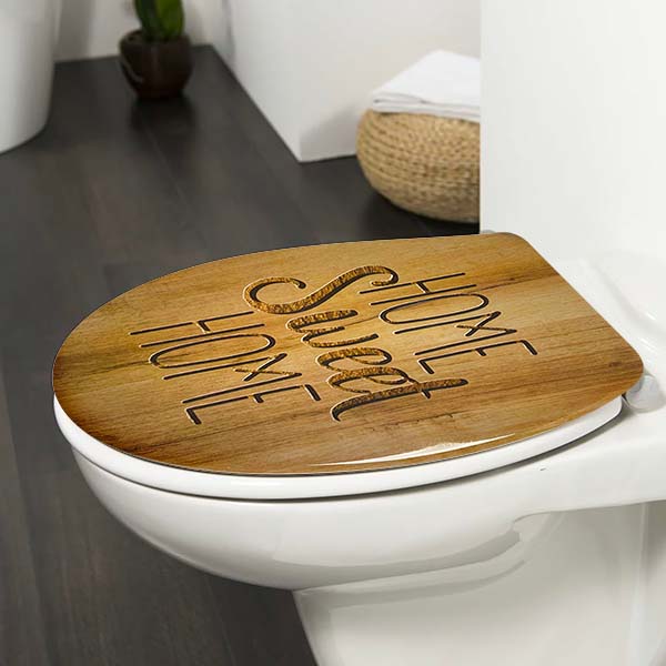Capac wc, Frandis, cu balamale inox, inchidere standard, MDF, 38x44 cm ...