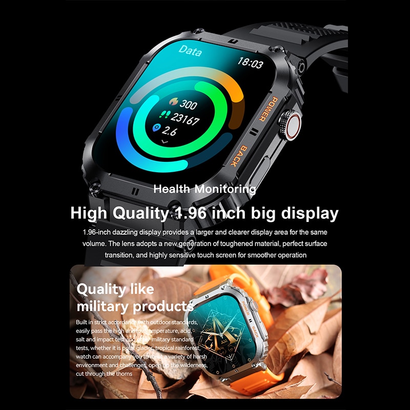 Ceas Smartwatch NUBI K57 PRO, Puls, Calorii, Bluetooth, IPS afisa ...