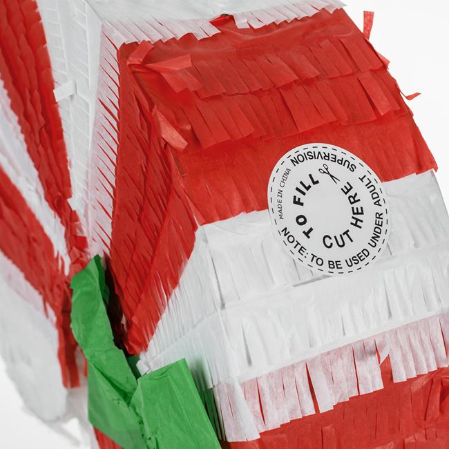 Pinata acadea baston, YUPY, rosu/alb - eMAG.ro