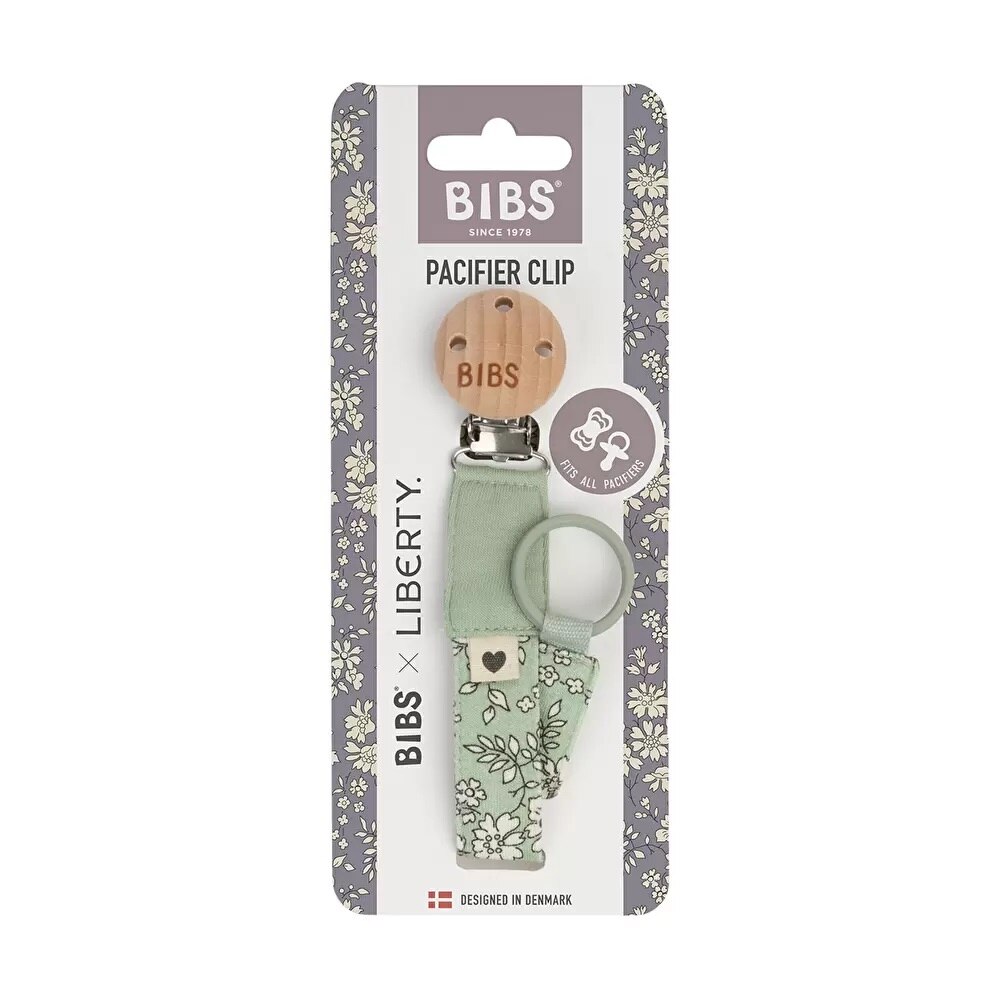Lantisor pentru suzeta, 100% bumbac organic, BIBS x LIBERTY, Capel Sage ...