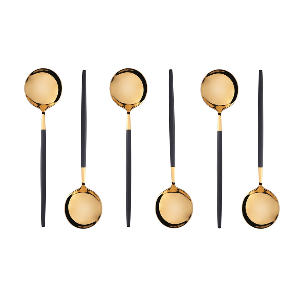 Комплект 6 лъжици, виенод, неръждаема стомана, португалски стил, 20,5 ...