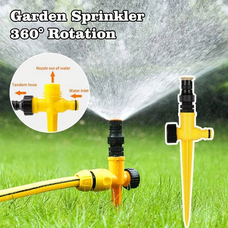 Aspersor gradina, rotire 360 grade, reglarea presiunii apei, rezistent ...