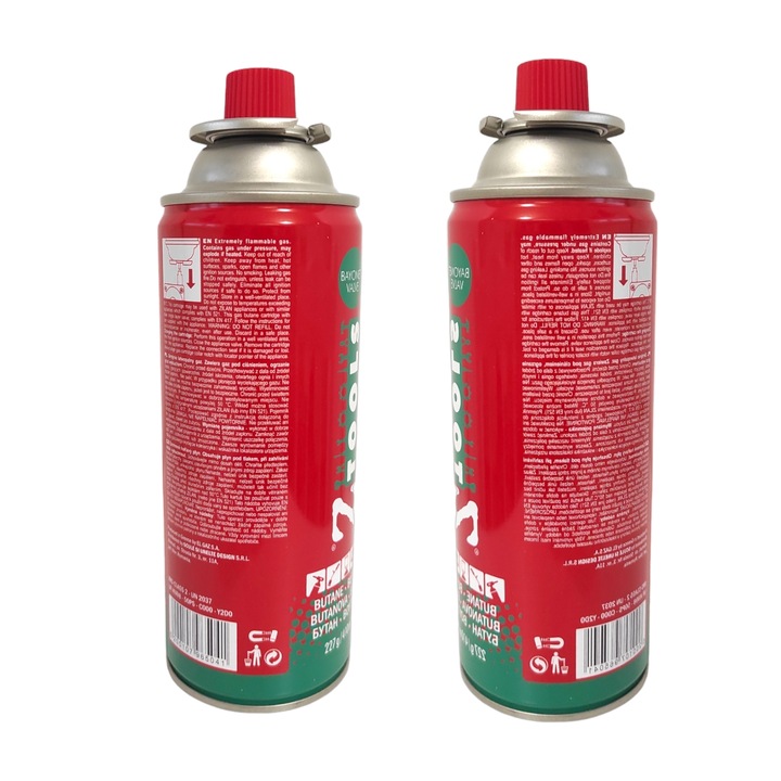 Комплект от 2 бутан спрейове 400 мл EN417 за нагреватели, къмпинг печки ...