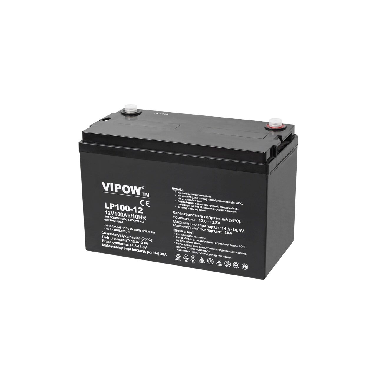 Acumulator gel plumb 12V, 100 Ah, fara intretinere, 333x172x215 mm ...