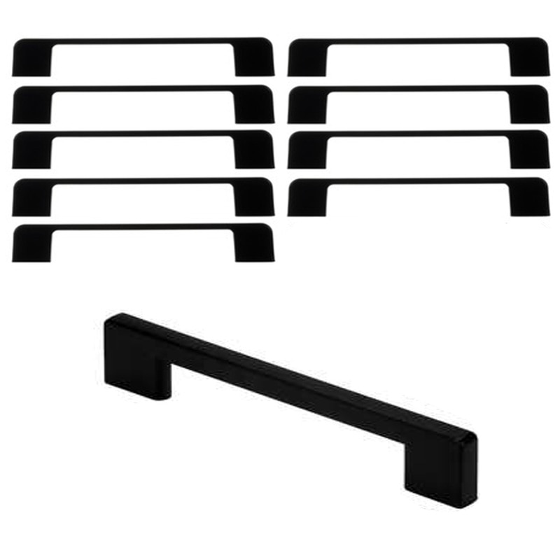 Set 10 Manere pentru Mobilier, Aluminiu, 136x22x12 mm, Suruburi de ...