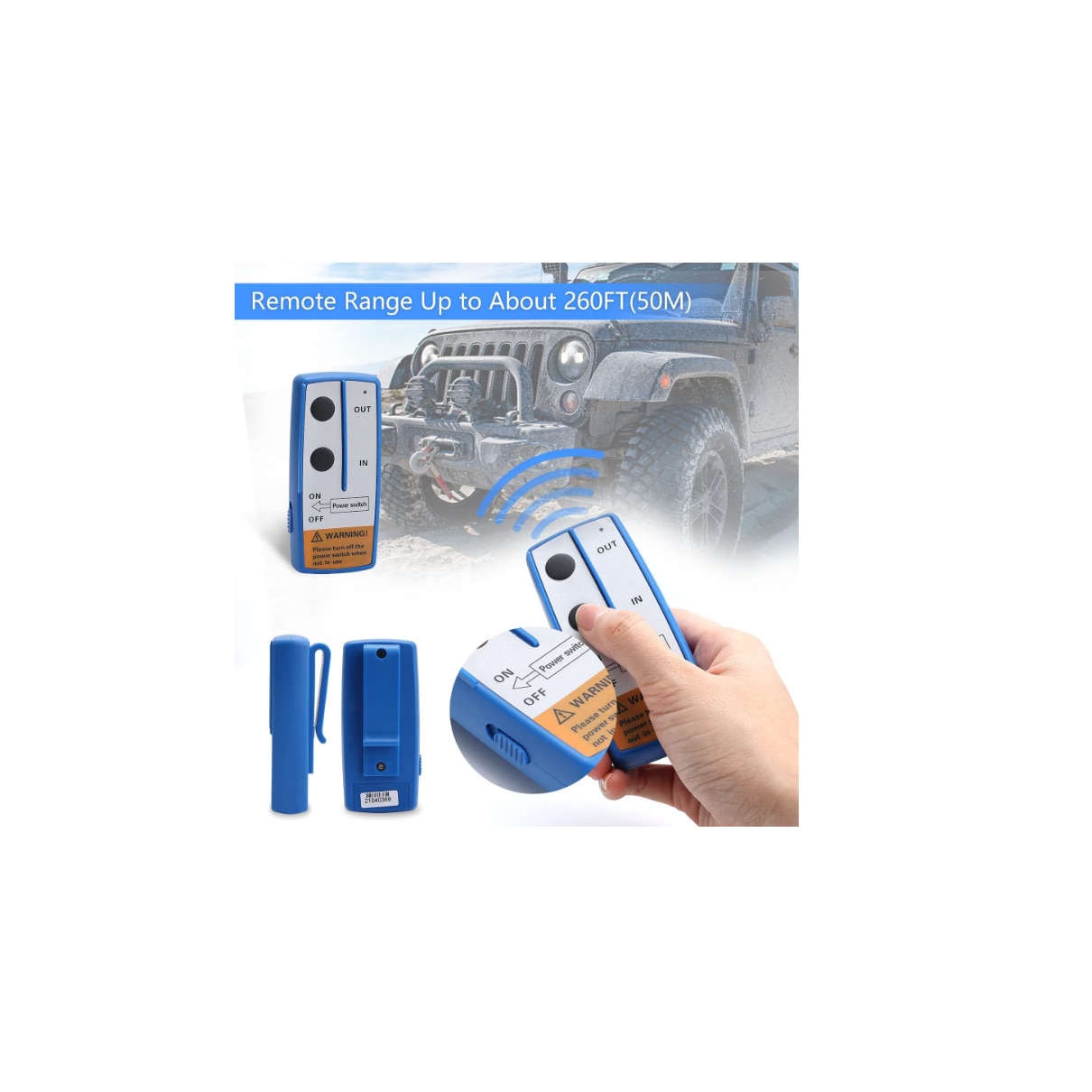 Telecomanda troliu auto wireless cu doua module, 12v - eMAG.ro