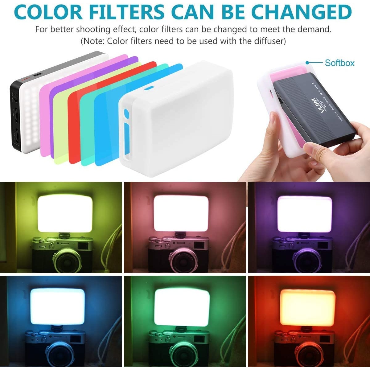 Lumina video LED VIJIM pentru camera - eMAG.ro