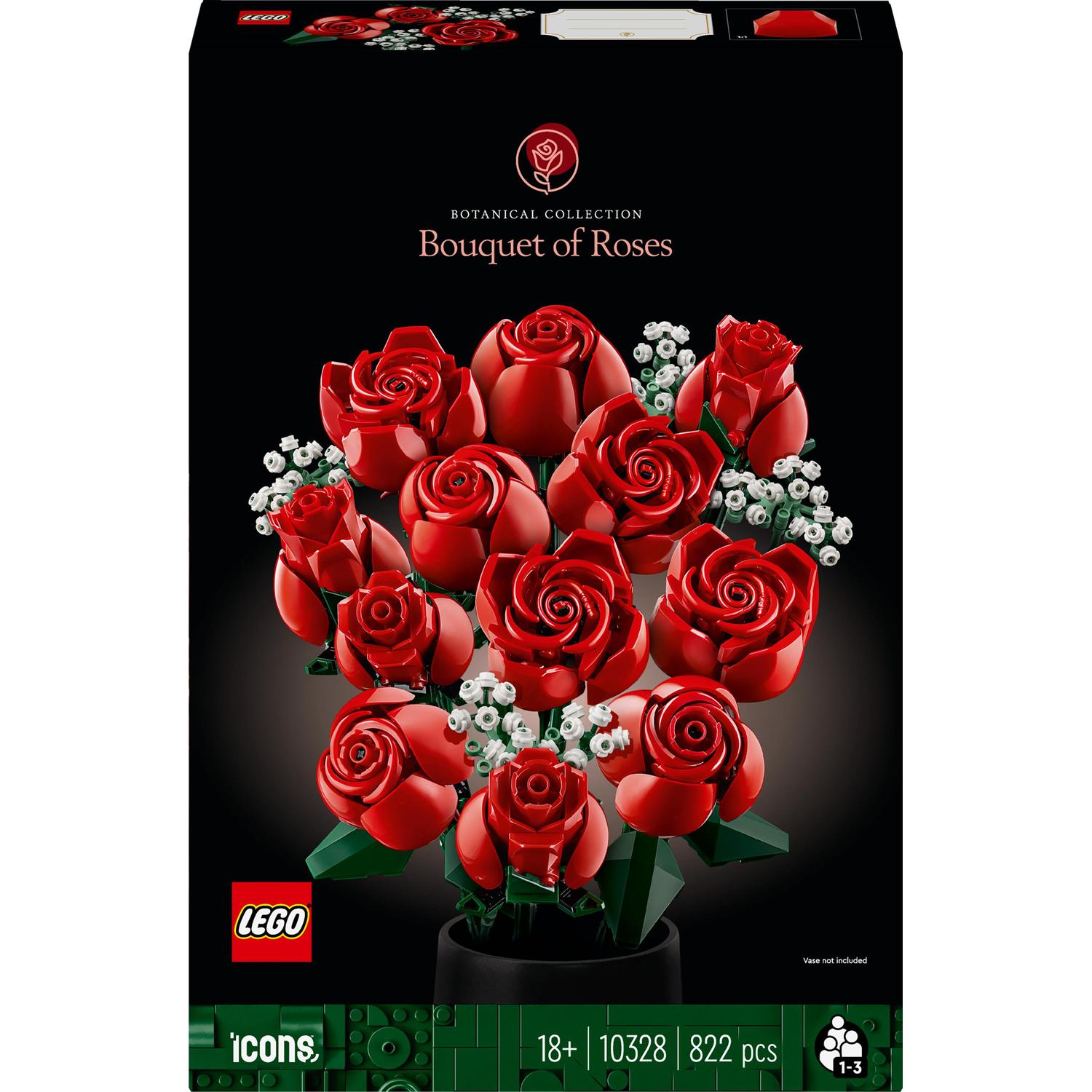 LEGO® Icons Creator Expert - Buchet de trandafiri 10328, 822 piese ...