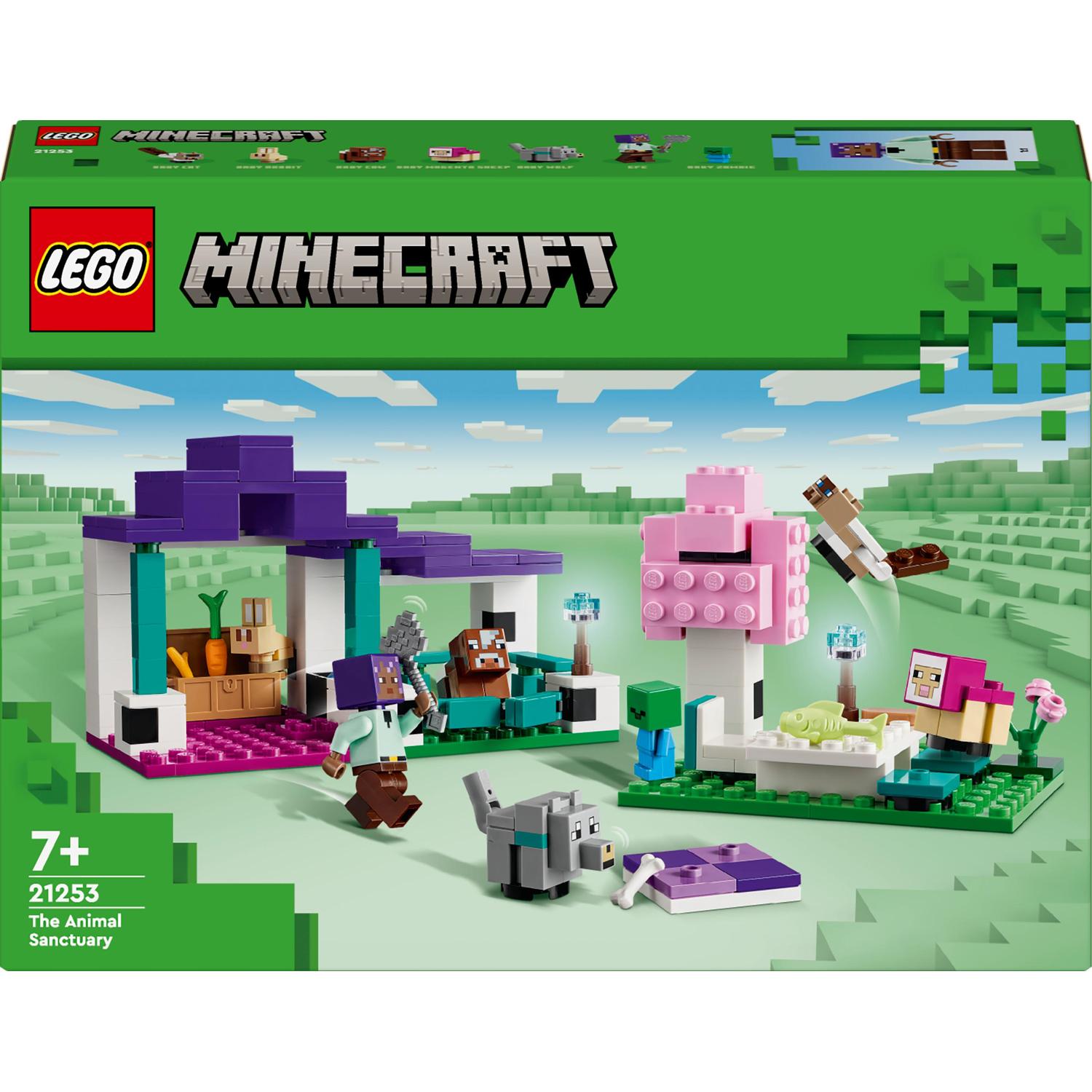 LEGO® Minecraft® - Приют за животни 21253, 206 части - eMAG.bg