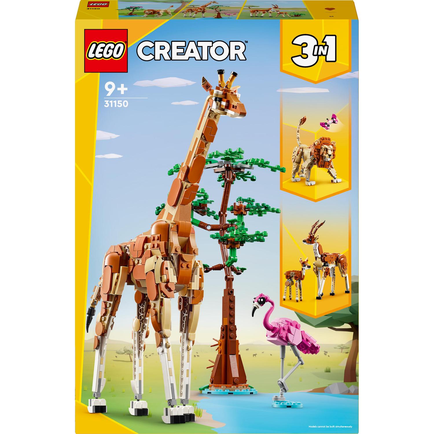 LEGO® Creator 3 in 1 - Animale salbatice din safari 31150, 780 piese ...