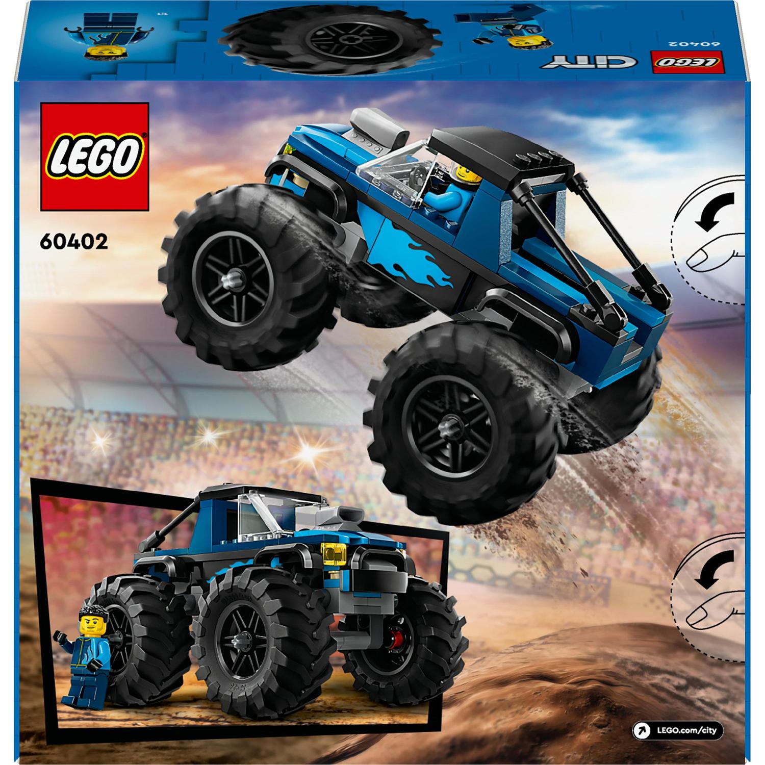 LEGO® City - Monster truck blue 60402, 148 части - eMAG.bg