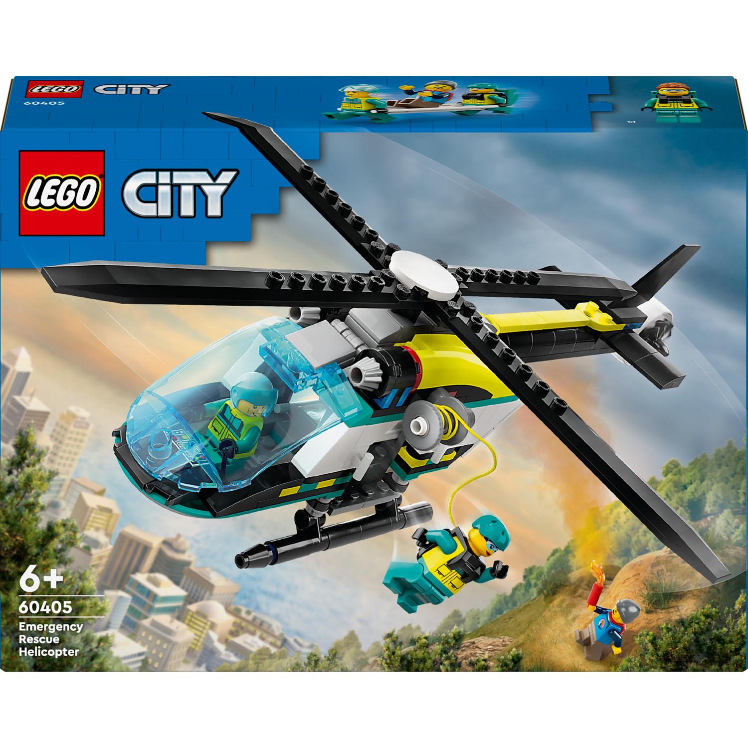 LEGO® City - Elicopter de salvare de urgenta 60405, 226 piese - eMAG.ro