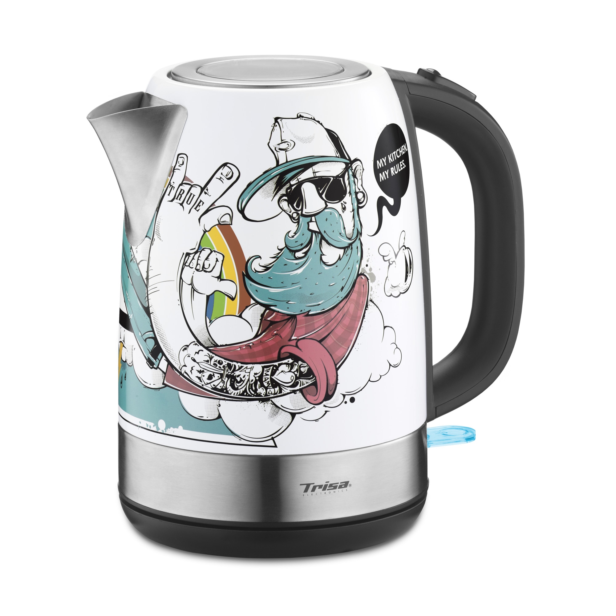 Fierbator electric editie limitata Trisa Street Art 6439.7112, 1.7 l ...