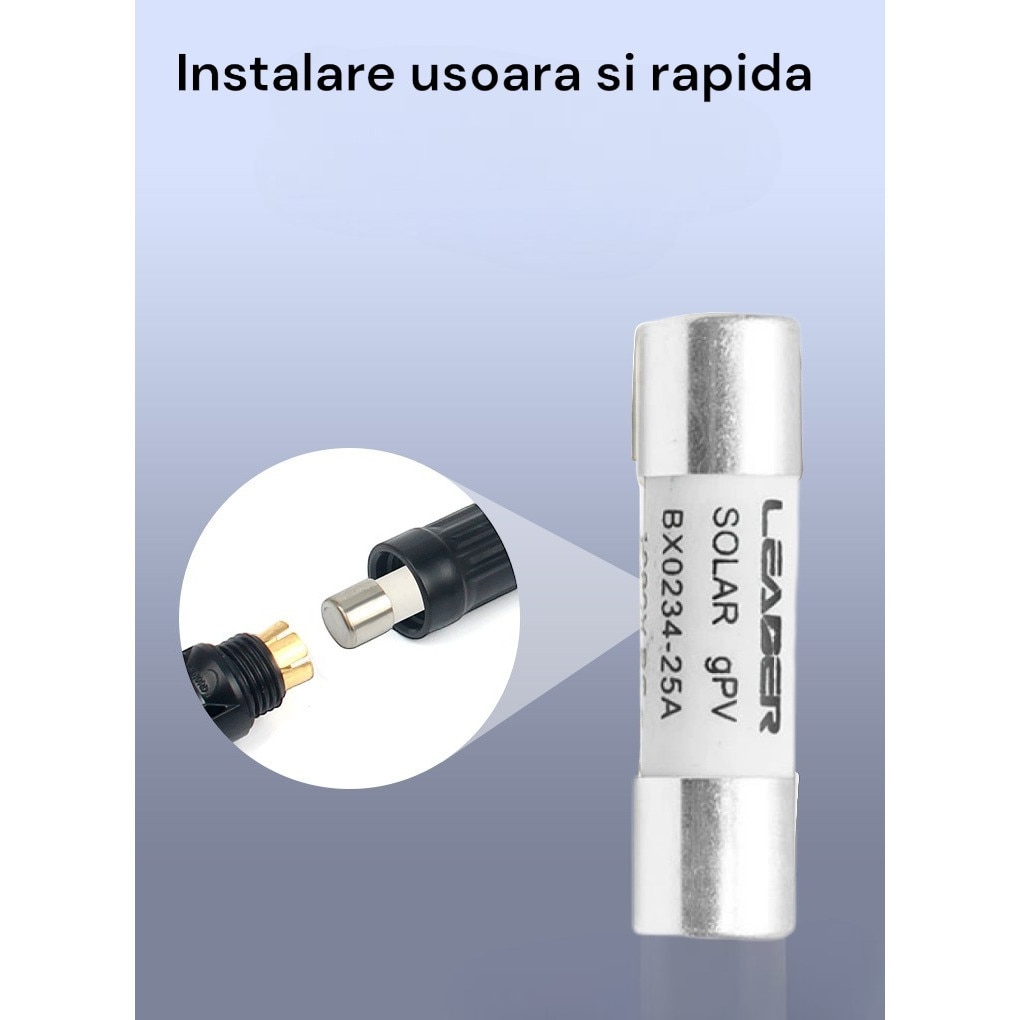 Siguranta fuzibila cilindrica 10x38mm 25A, 1000V - eMAG.ro