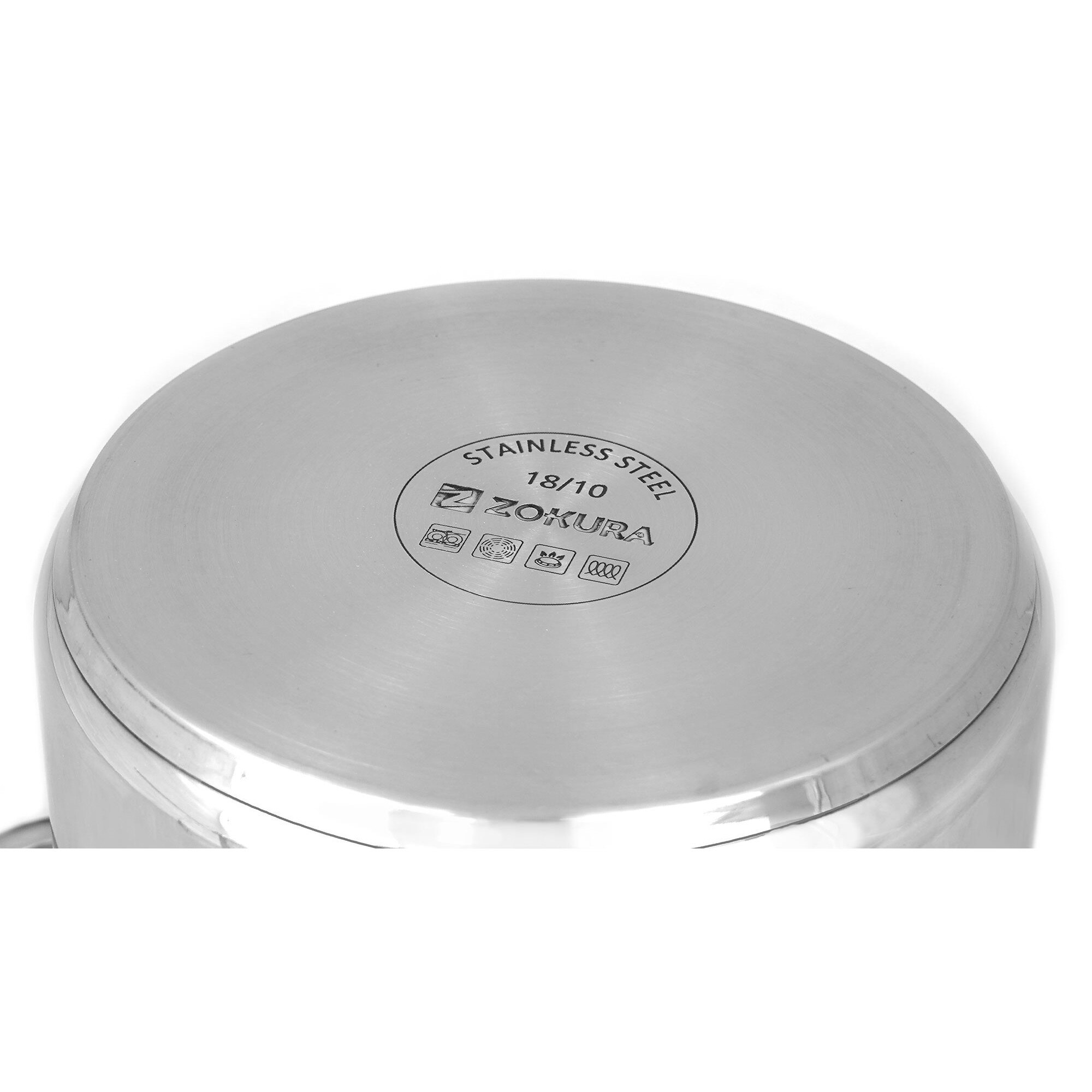 Oala pentru paste, cu 2 cosuri, inox, 22cm/6L - Zokura - eMAG.ro