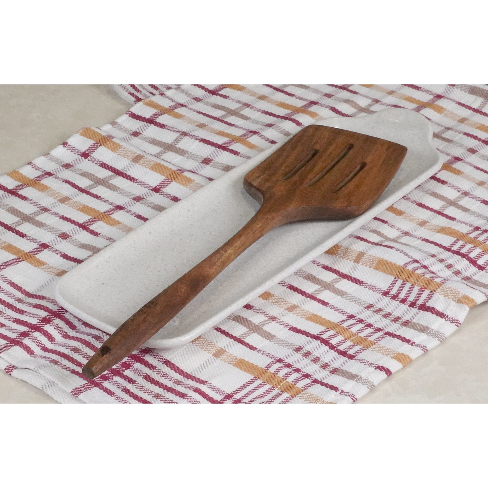 Spatula cu fante, lemn de acacia, 32 cm - Zokura - eMAG.ro