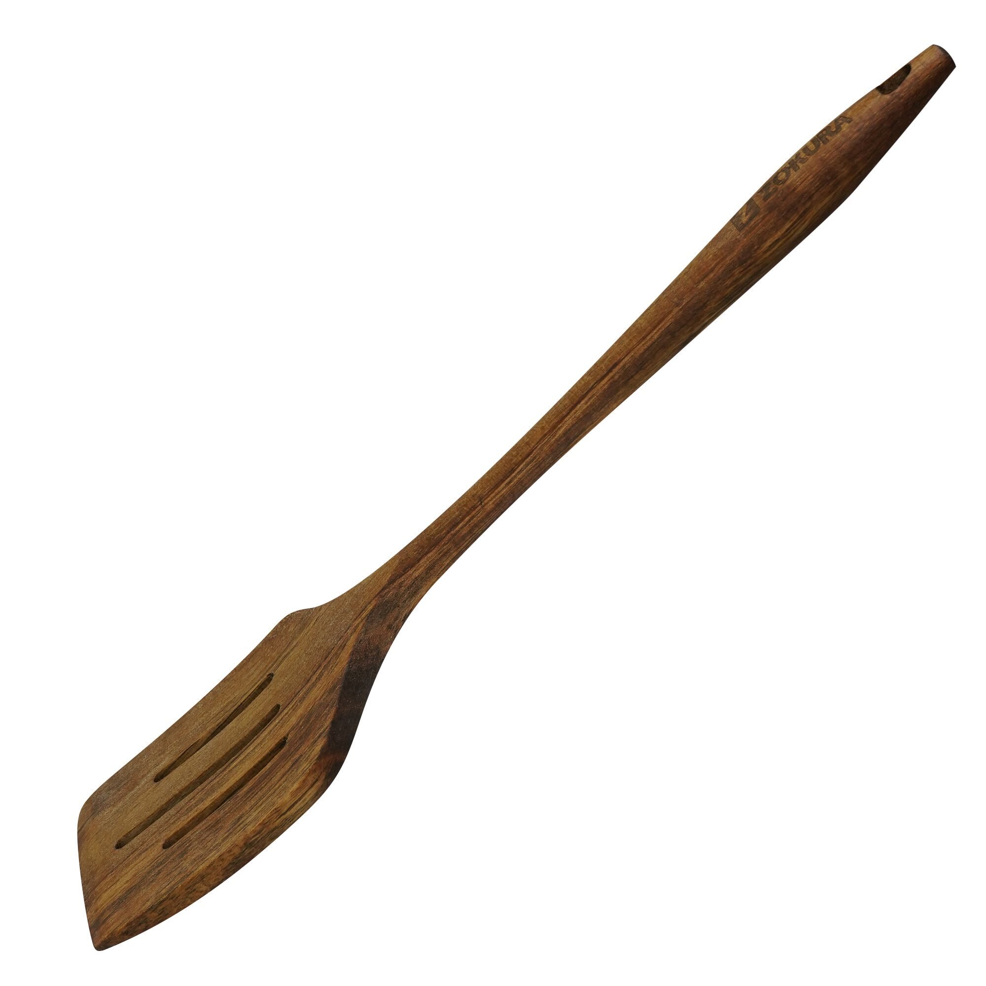 Spatula cu fante, lemn de acacia, 32 cm - Zokura - eMAG.ro