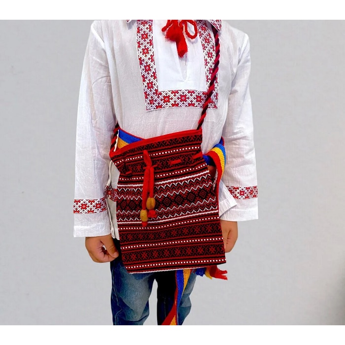 Traista traditionala pentru costum popular, 17X23 cm, snur 42 cm - eMAG.ro