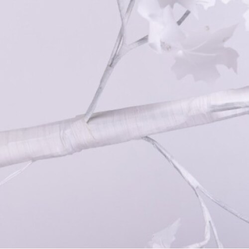 Copac Artar decorativ Alb, LED, 180 cm, lumina calda, craciun, gradina ...