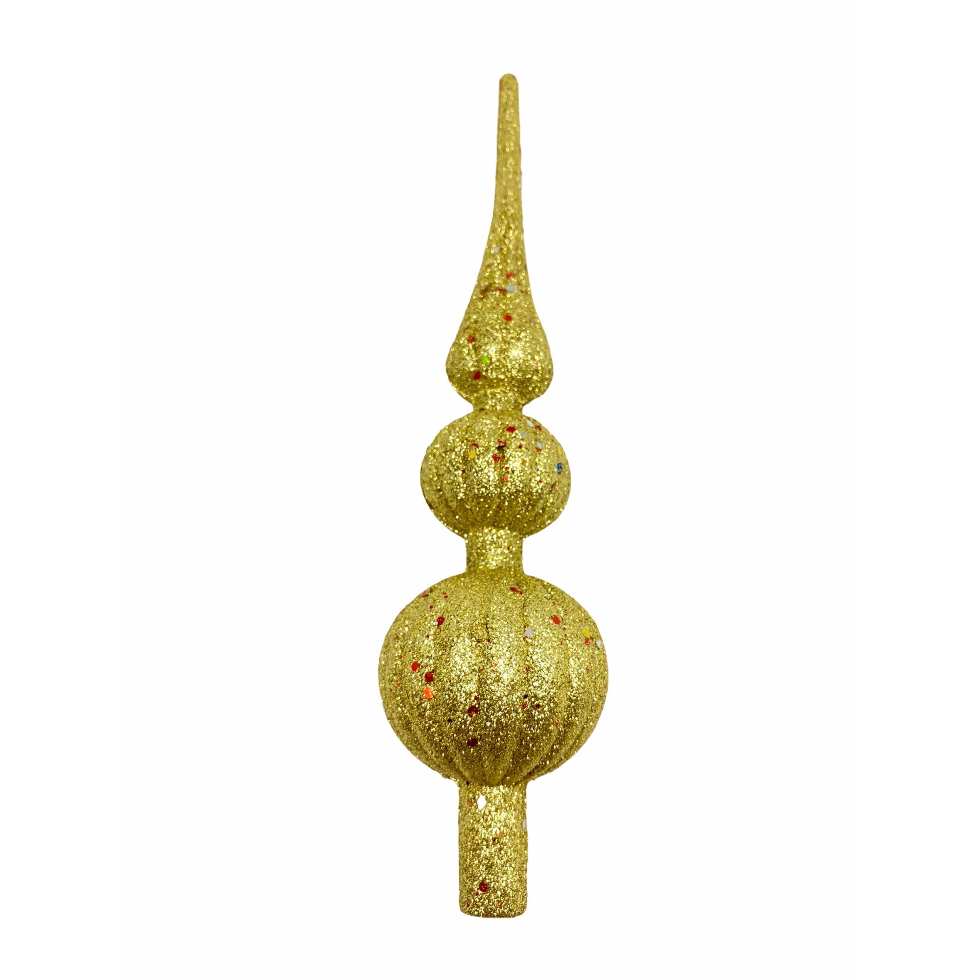 Varf decorativ pentru brad, Craciun, Auriu, 30cm - eMAG.ro