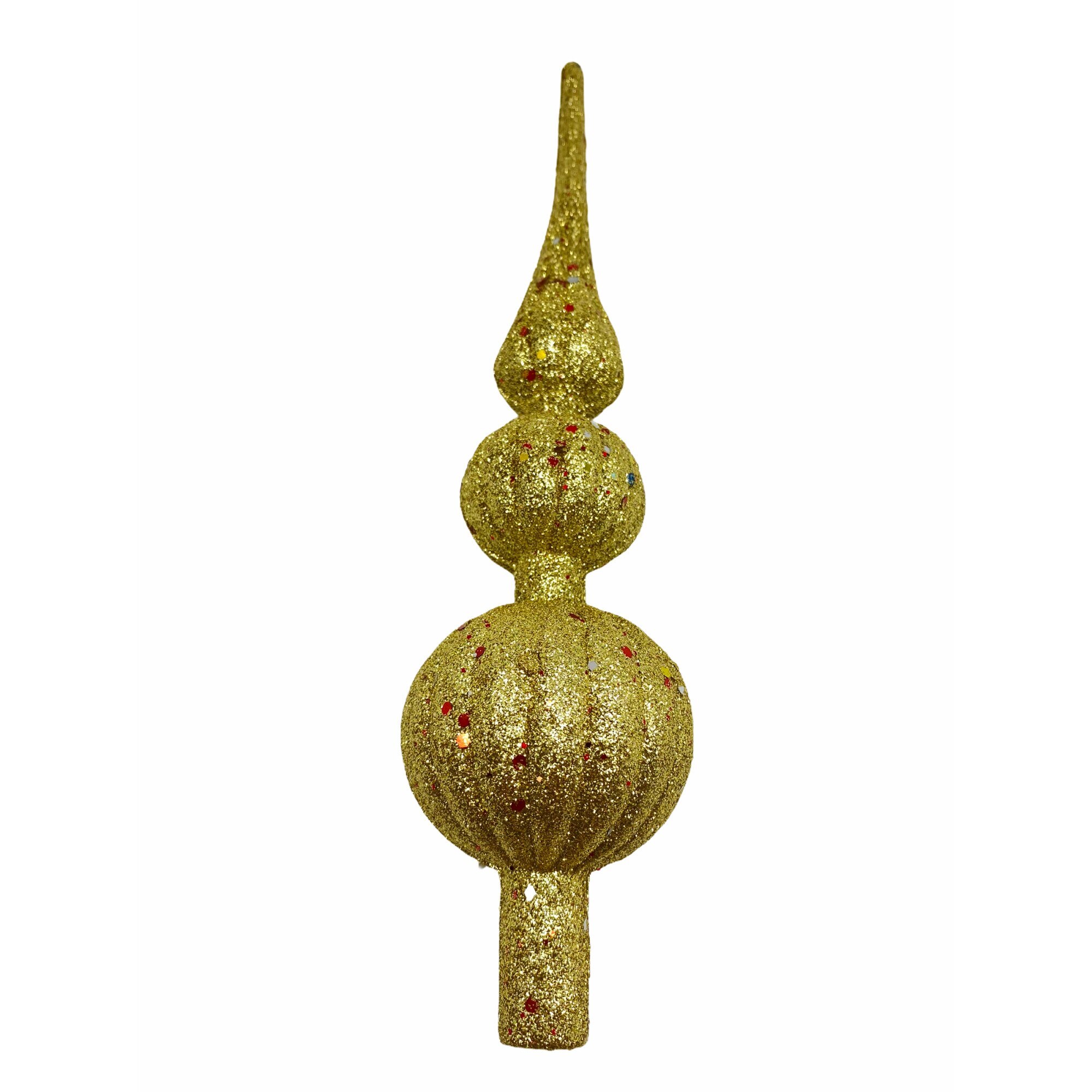 Varf decorativ pentru brad, Craciun, Auriu, 30cm - eMAG.ro
