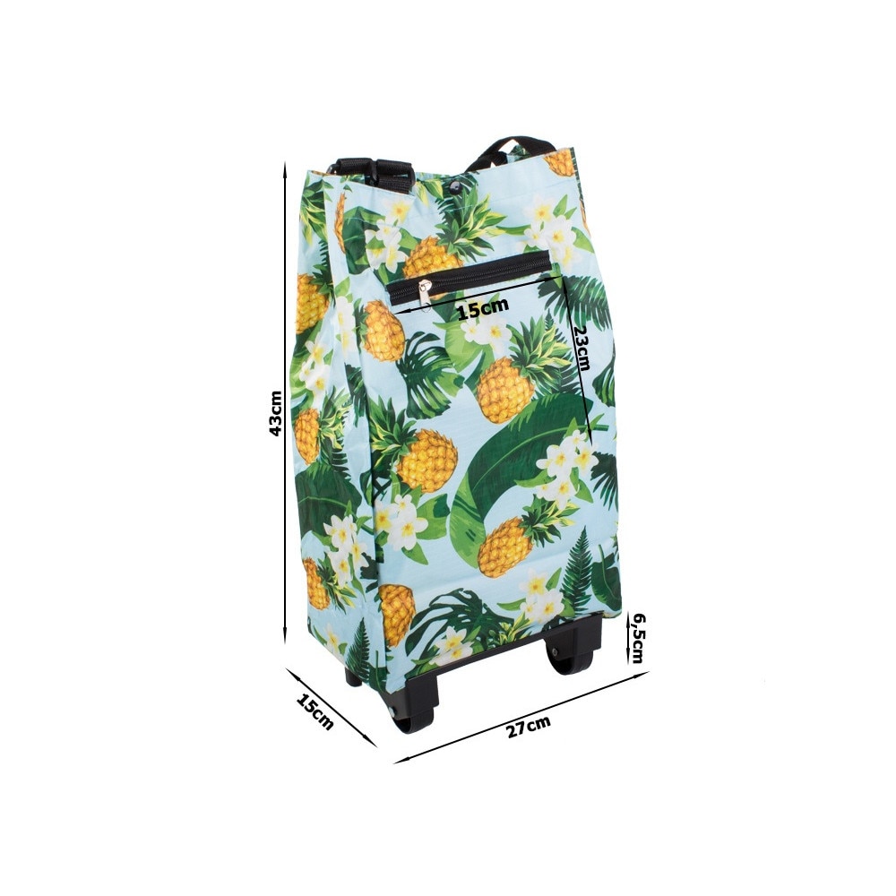 Carucior Pentru Cumparaturi, Pliabil, Material Impermeabil, Usor de ...