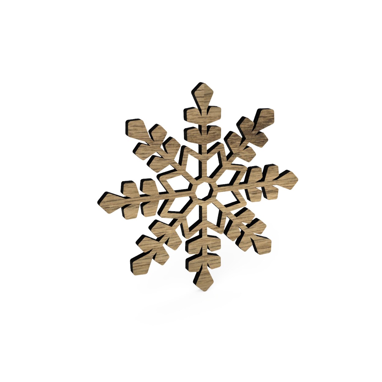 Set de 3 stelute din lemn natur, 7x7 cm, forme diferite - eMAG.ro