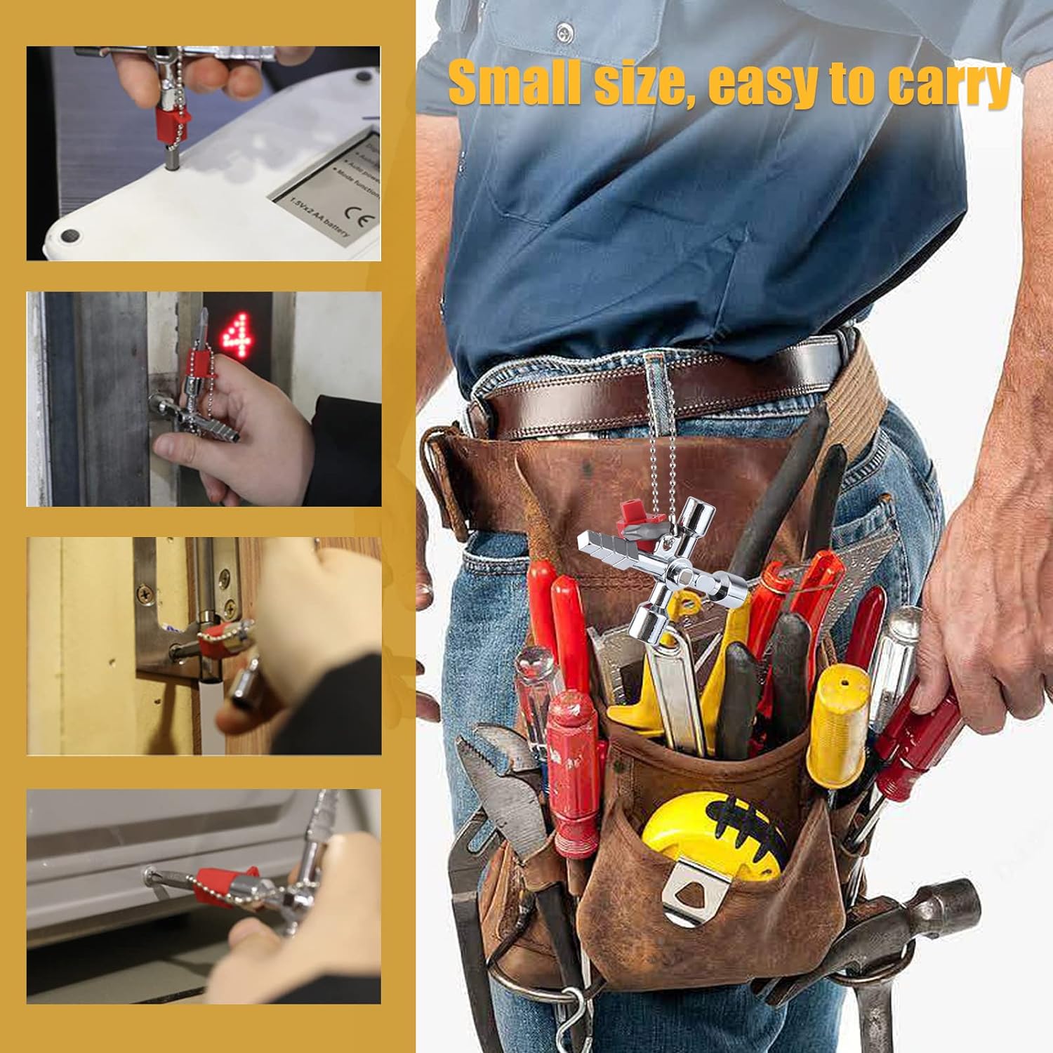 Set 2 chei universale, Aisdelu, pentru dulapuri tehnice, contoare ...