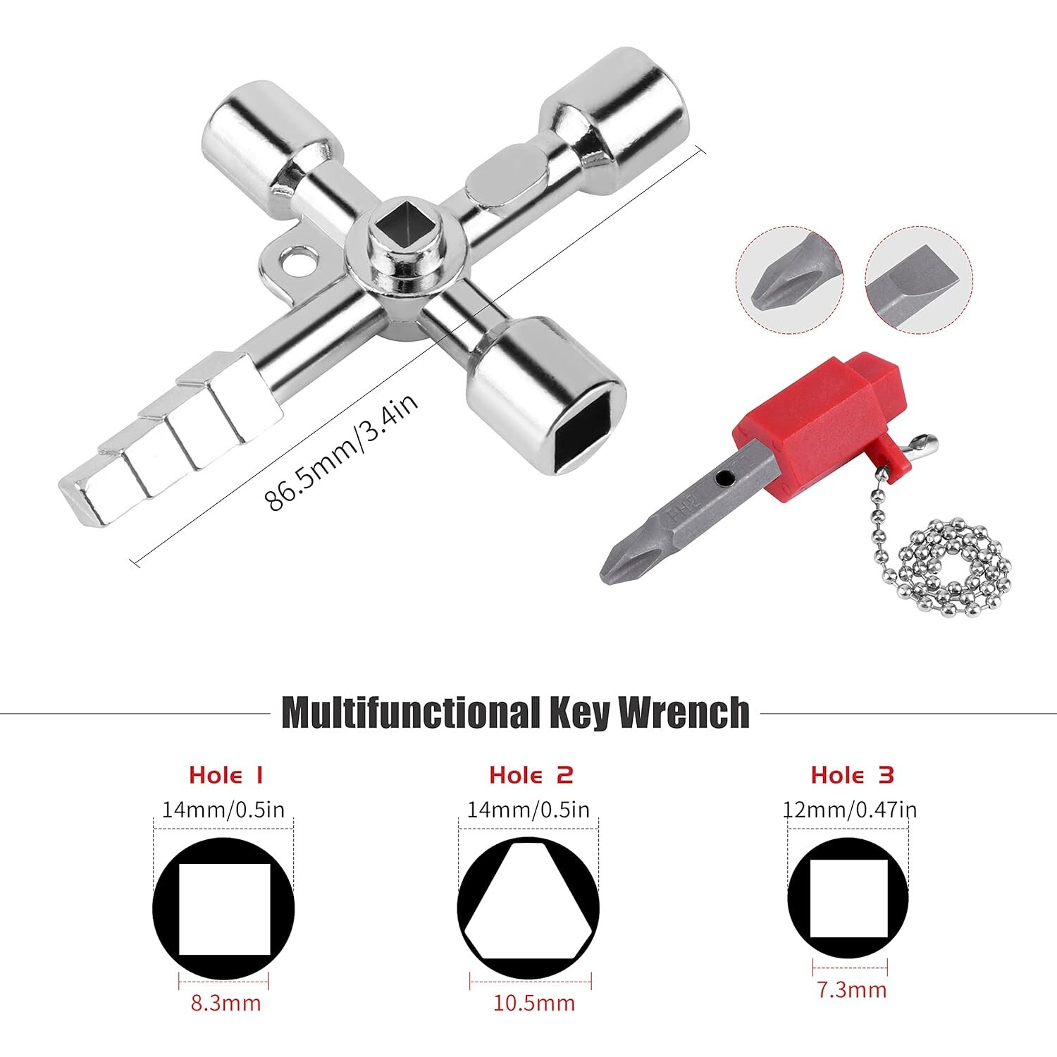 Set 2 chei universale, Aisdelu, pentru dulapuri tehnice, contoare ...