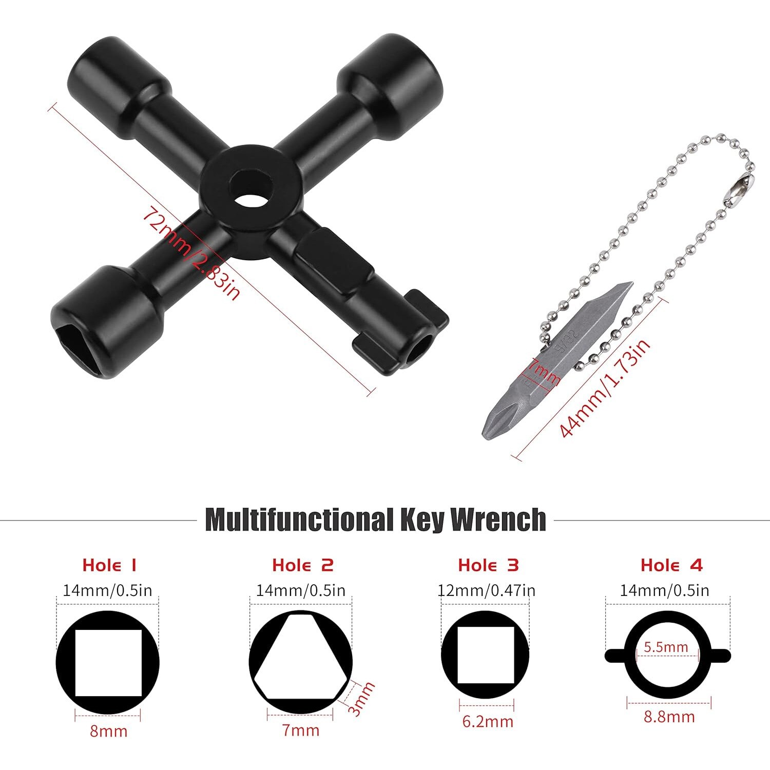 Set 2 chei universale, Aisdelu, pentru dulapuri tehnice, contoare ...