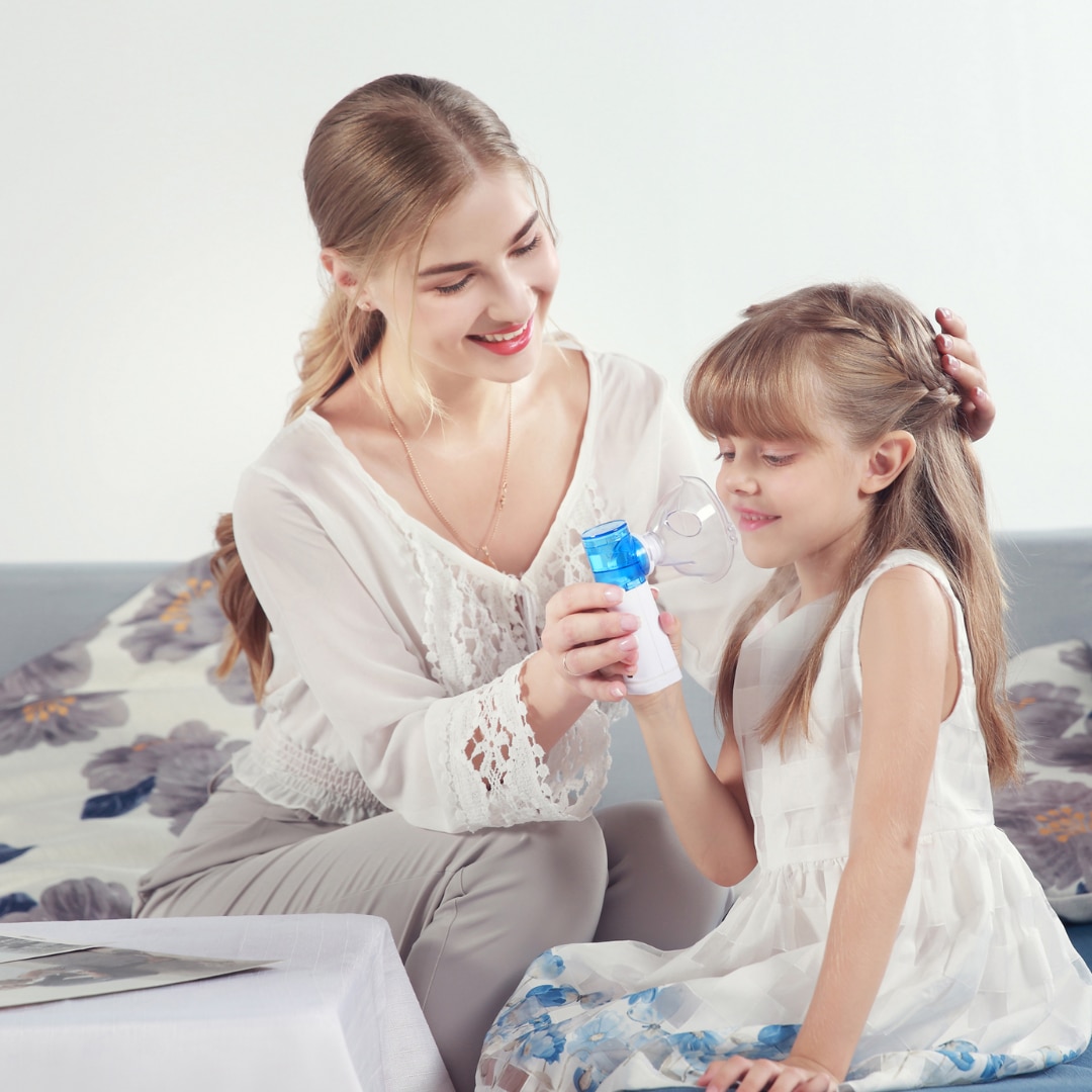 Aparat aerosoli sanitayaki UN502 nebulizator inhalator ultrasunet - eMAG.ro