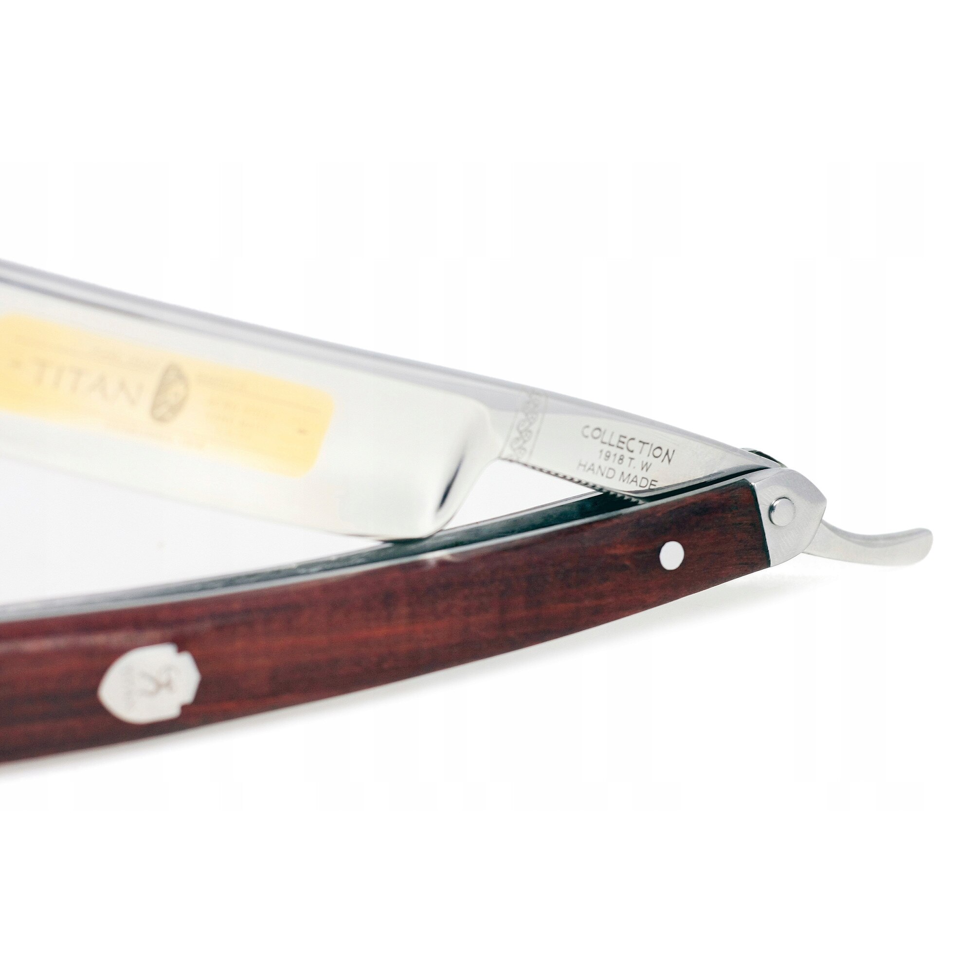 Set Brici clasic pentru barbierit, Titan, Inox/Lemn, Cutie si centura ...