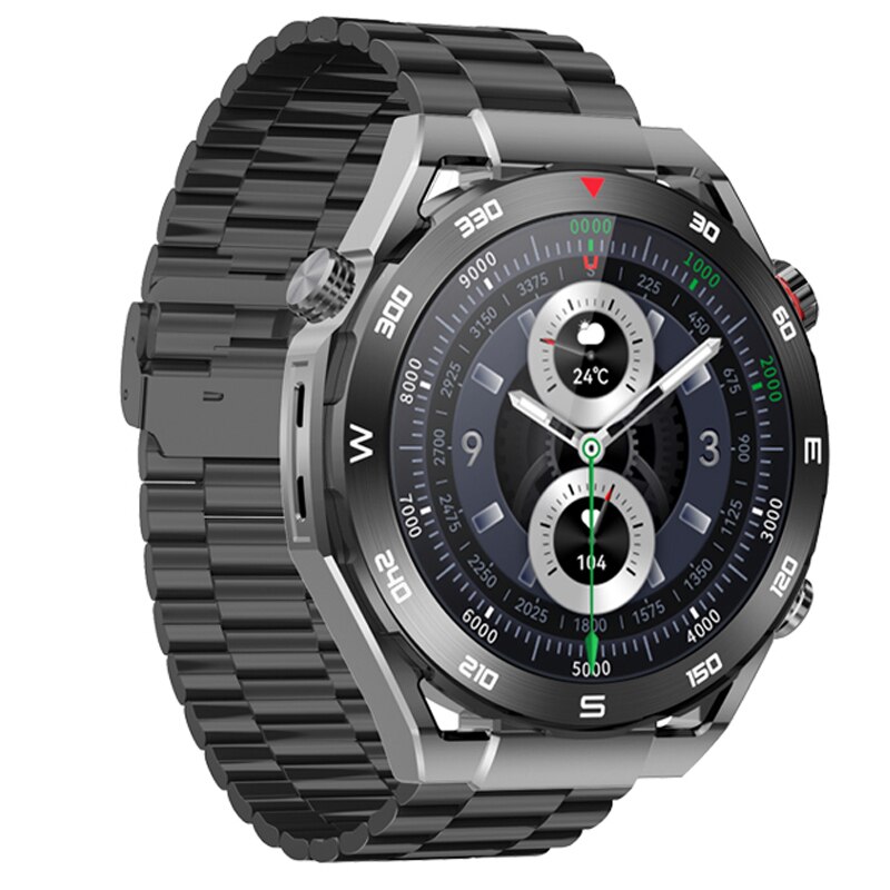 Ceas Smartwatch TechONE® KM25 Deep Sea, 1.52 inch AMOLED, Apel ...