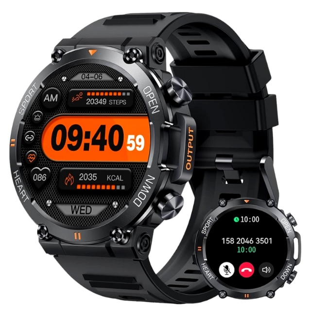 Ceas Smartwatch Barbati, Military Blade TechGS®, Ecran 1.39 inch ...