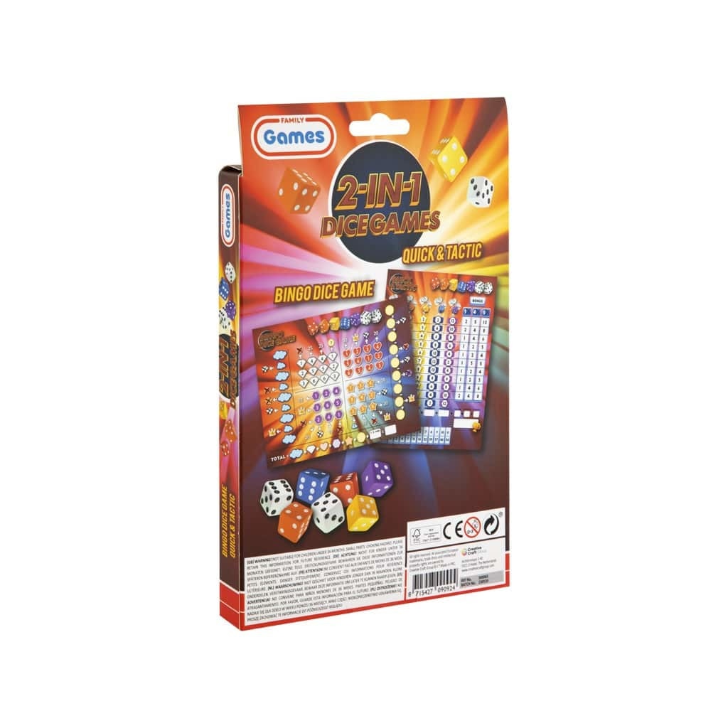 Joc de societate cu zaruri, Grafix, Bingo Dice & Quick and Tactic, 5 ...