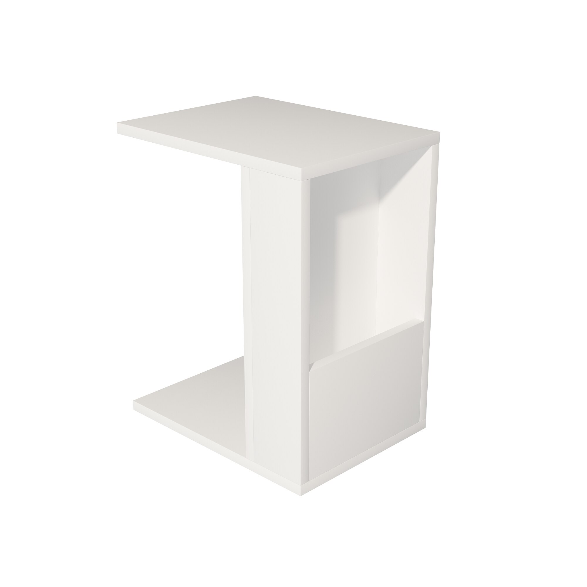 Masuta cafea alba, 50 cm x30 x 40 cm, cu spatiu depozitare - eMAG.ro