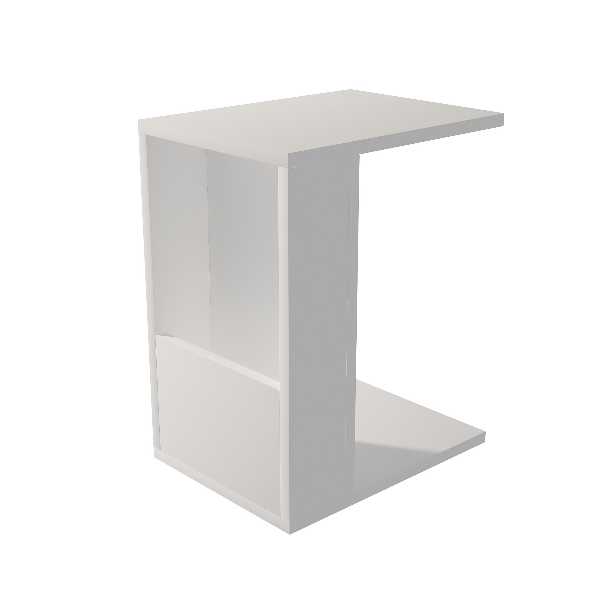 Masuta cafea alba, 50 cm x30 x 40 cm, cu spatiu depozitare - eMAG.ro