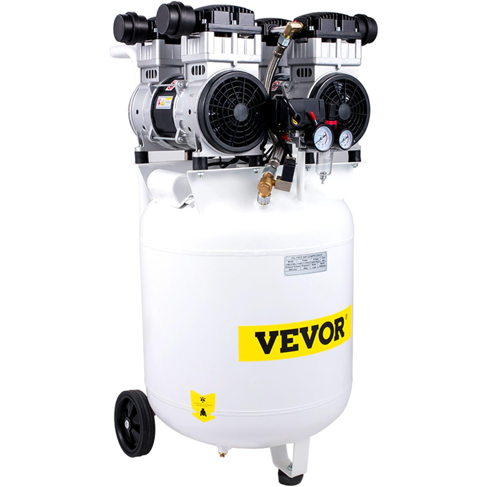 Compresor de aer, Vevor, 90L, 220V, 2200W, 1440rpm, 115Psi, 400L/min ...