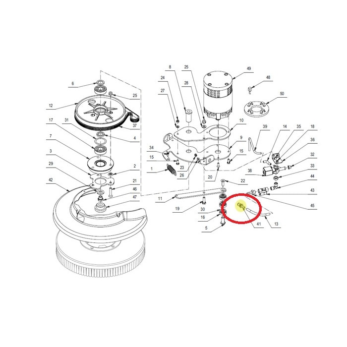 Cupla furtun cu garnitura Comac, model 421743, pentru masina spalat ...