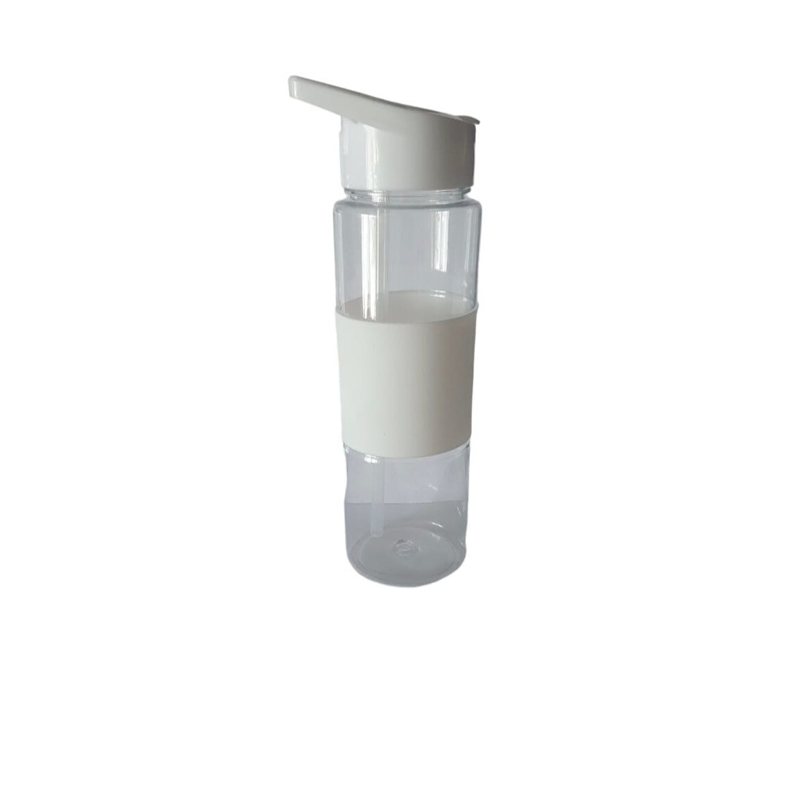 Sticla sport pentru apa, cu pai, 700ml, Alba - eMAG.ro