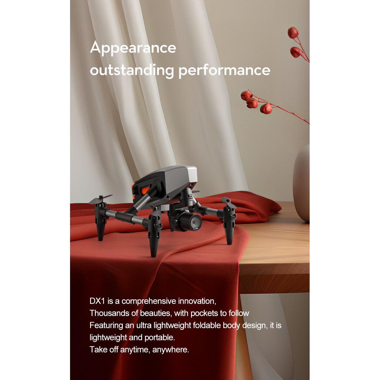 Mini drona cu camera HD ZEEVOS, generatie noua, mentinere altitudine ...